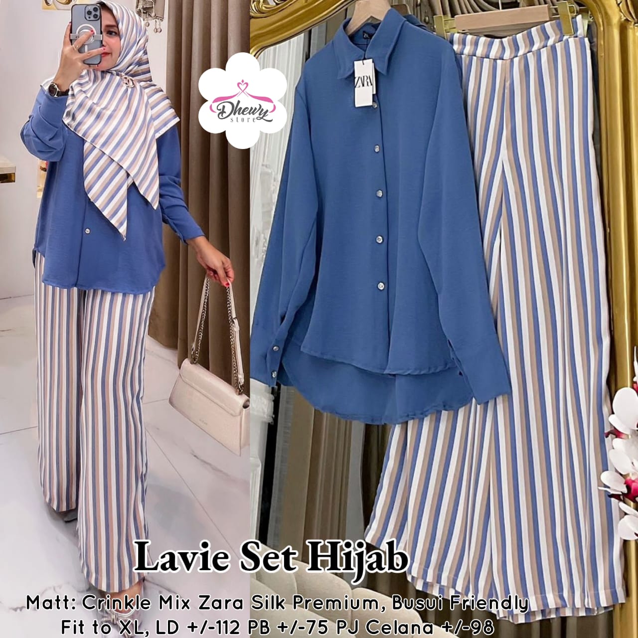 Baju Stelan set Hijab kekinian – Butik Destira