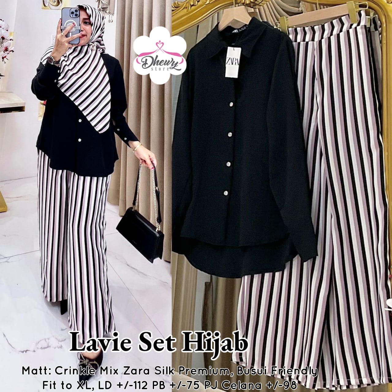 Baju Stelan set Hijab kekinian – Butik Destira