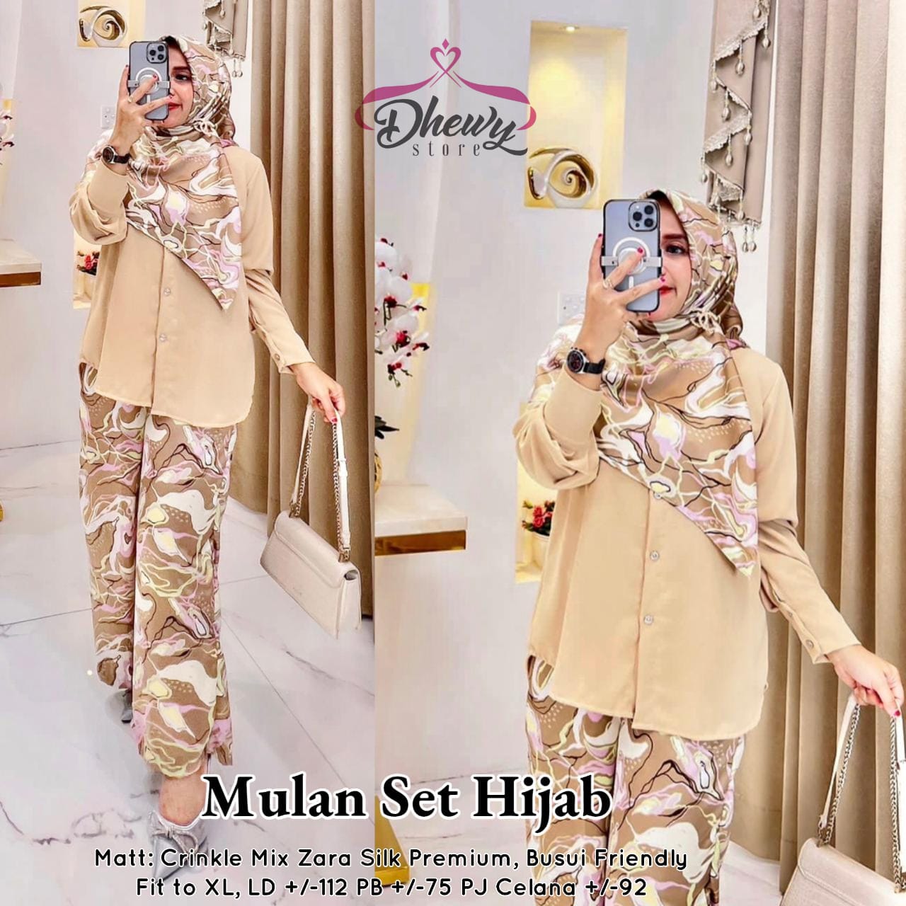 Baju Stelan set Hijab kekinian – Butik Destira